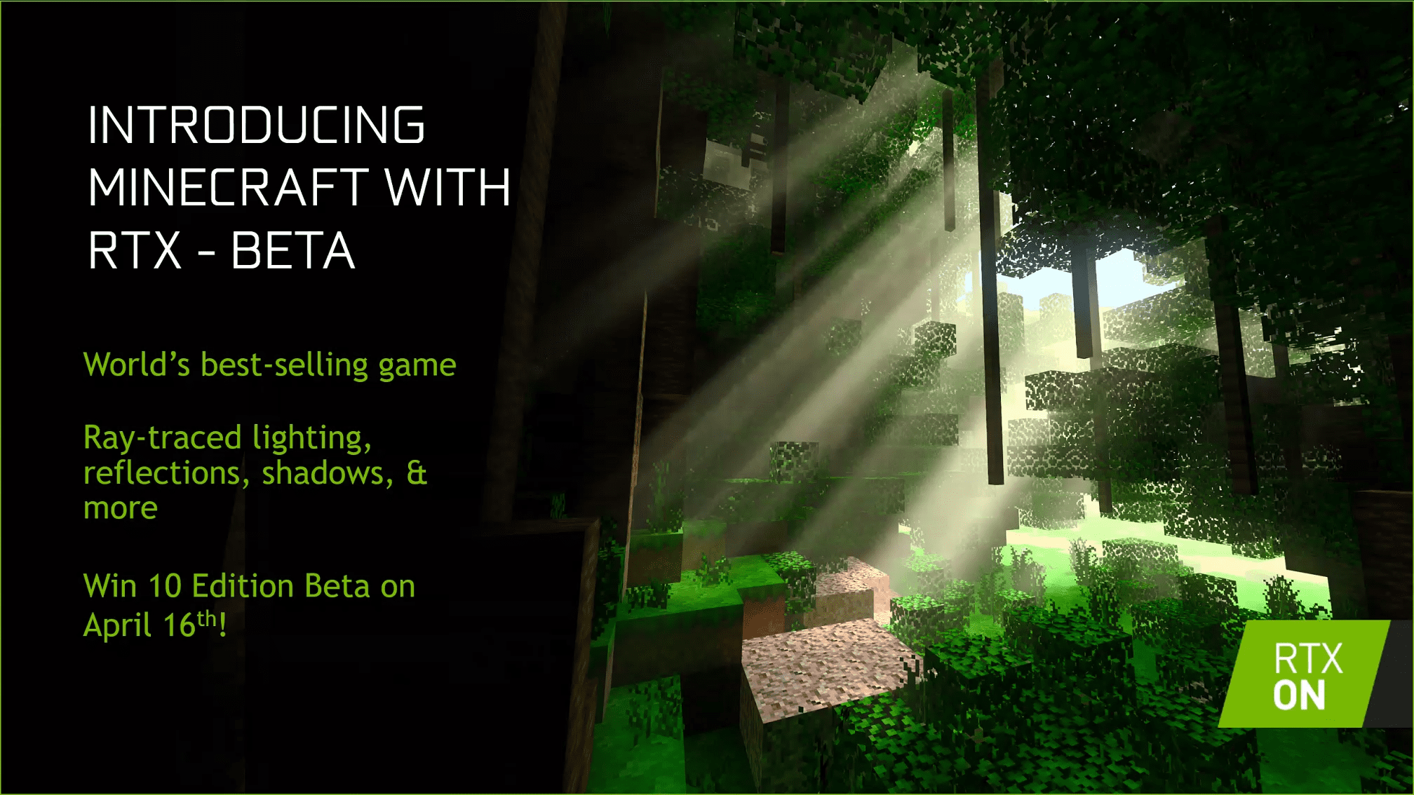 Minecraft with RTX Windows Beta Launch Brings Stunning Ray-Traced ...