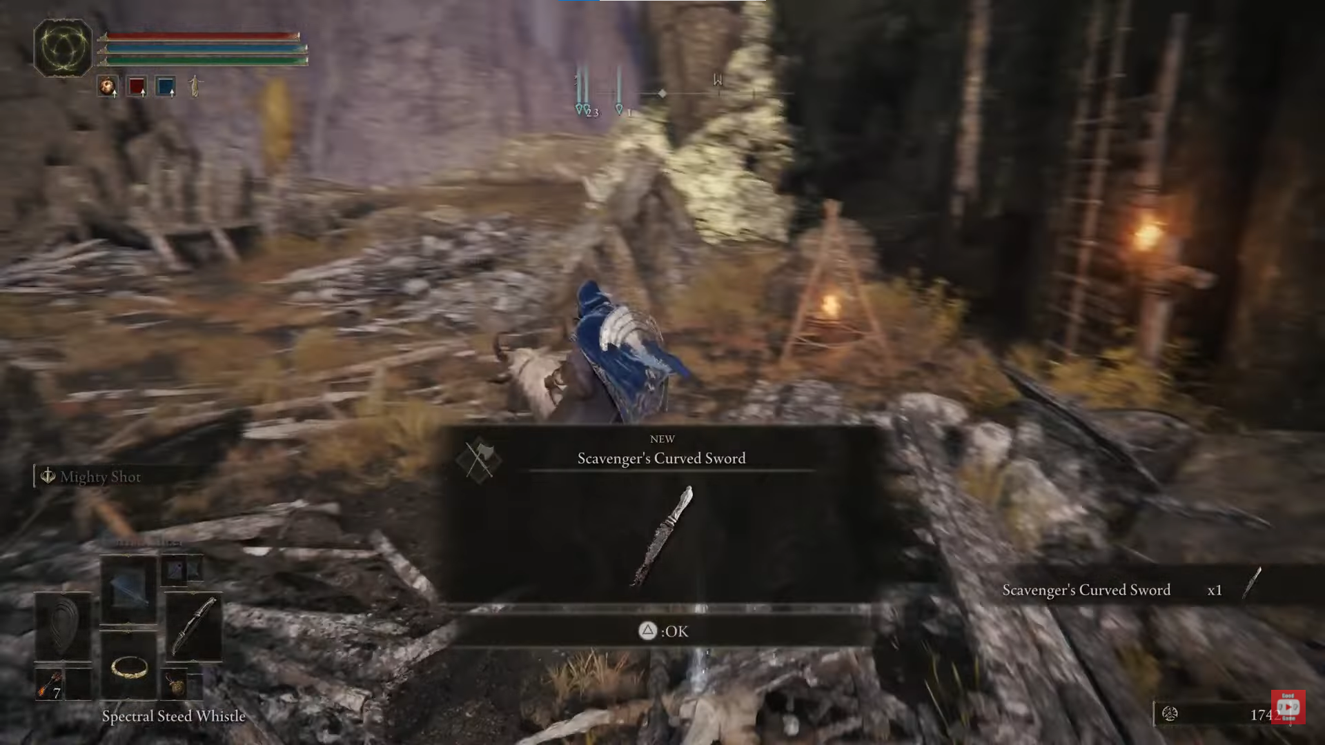 Elden Ring: Scavenger's Curved Sword - Where to Find