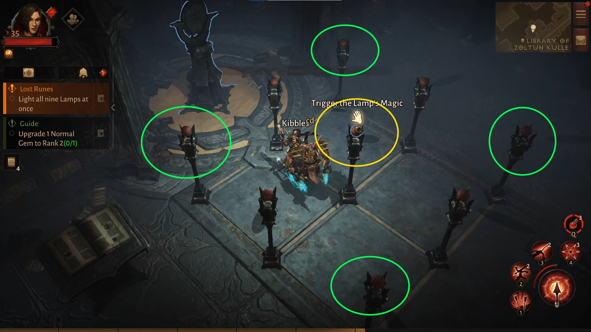 Diablo Immortal: 9 Lamps Puzzle - How to Solve (Lost Runes Questline)