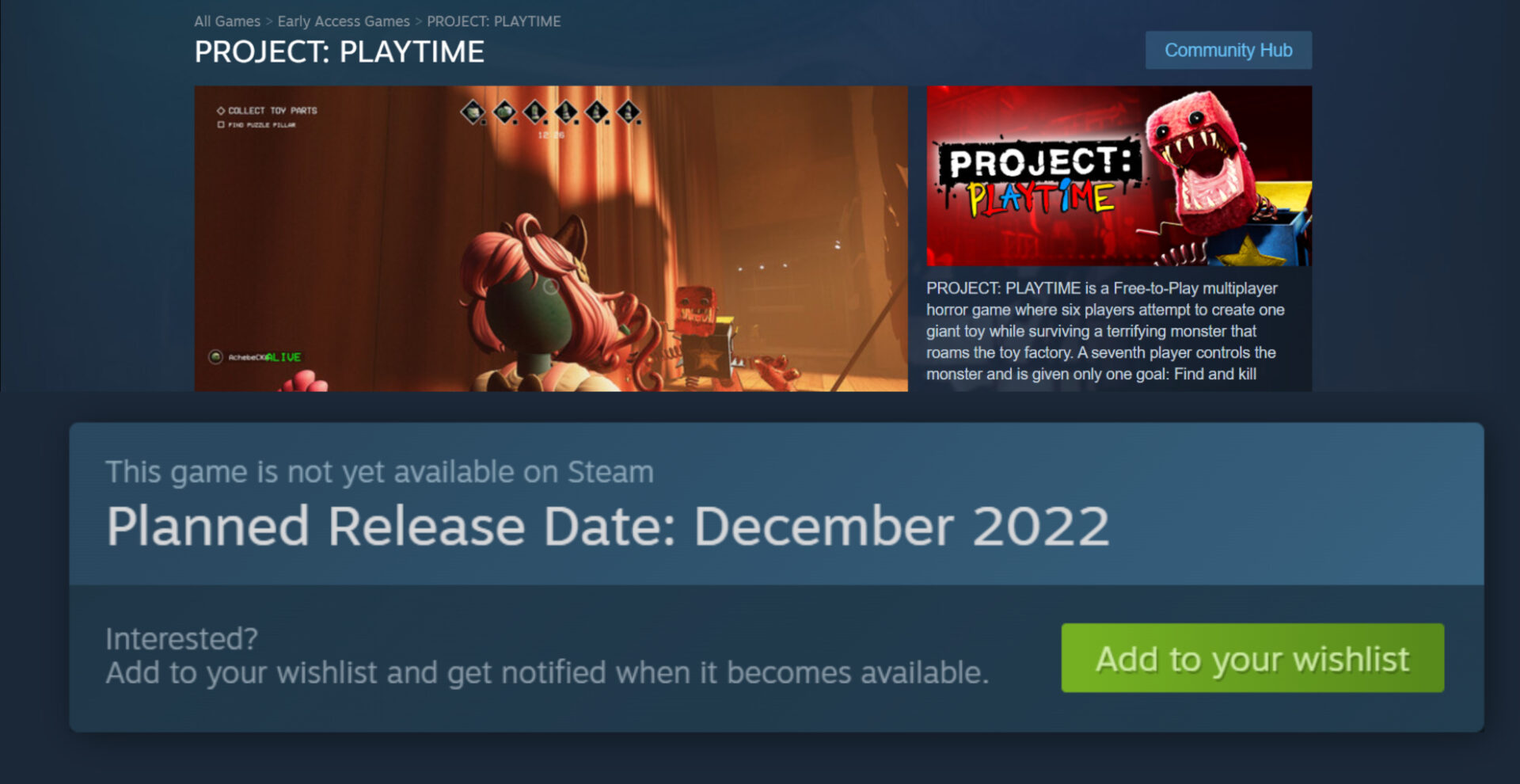 PROJECT: Playtime - Early Access, How to avail?