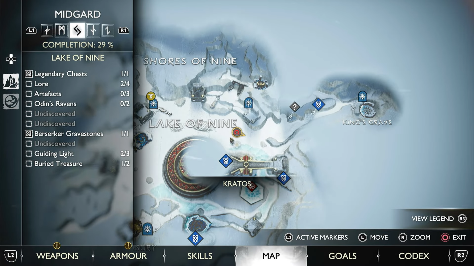 God of War: Ragnarok, Lake of Nine Artifact - Where to find?