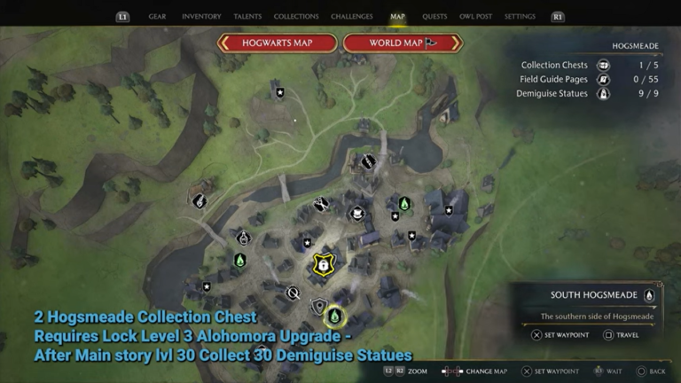 Hogwarts Legacy: Hogsmeade collection chests - All locations