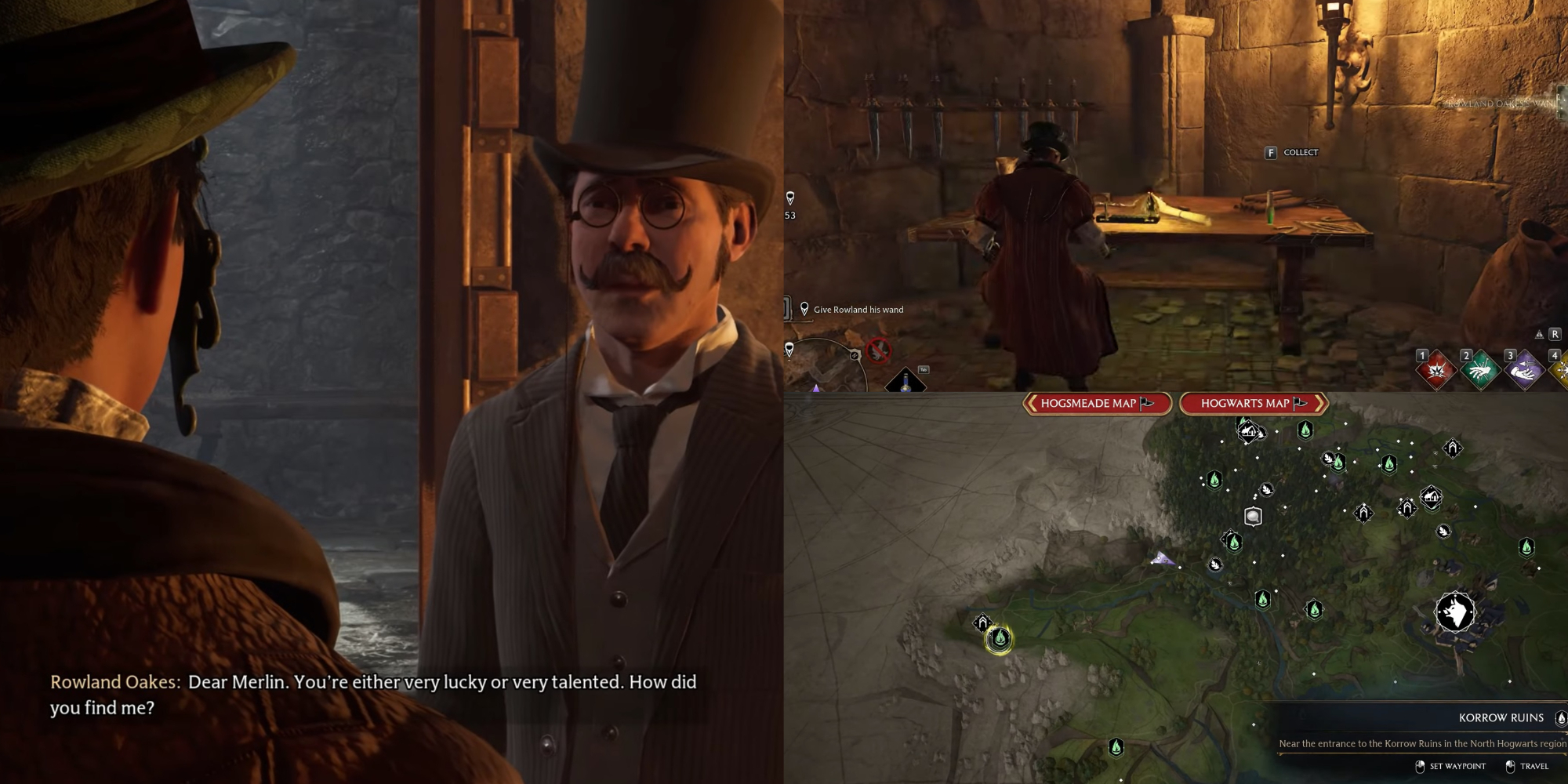 Hogwarts Legacy: Rowland's Map - How to use