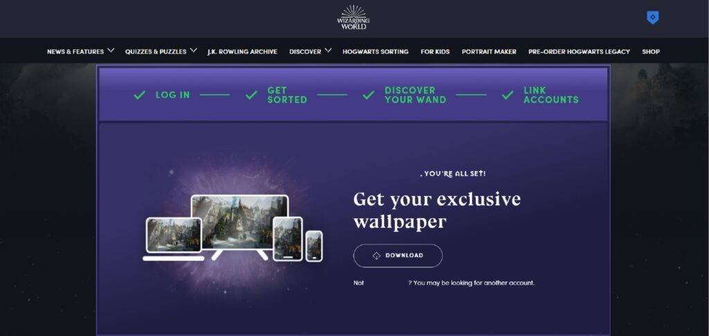 Hogwarts Legacy: How to link Wizarding World account?