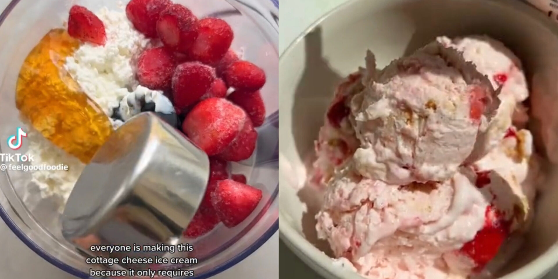 TikTok: Cottage Cheese ice cream recipe + How good is it?