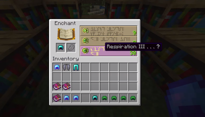 Minecraft: Respiration Enchantment | How to Craft & Use