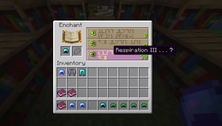 Minecraft: Respiration Enchantment | How to Craft & Use – Spiel Times