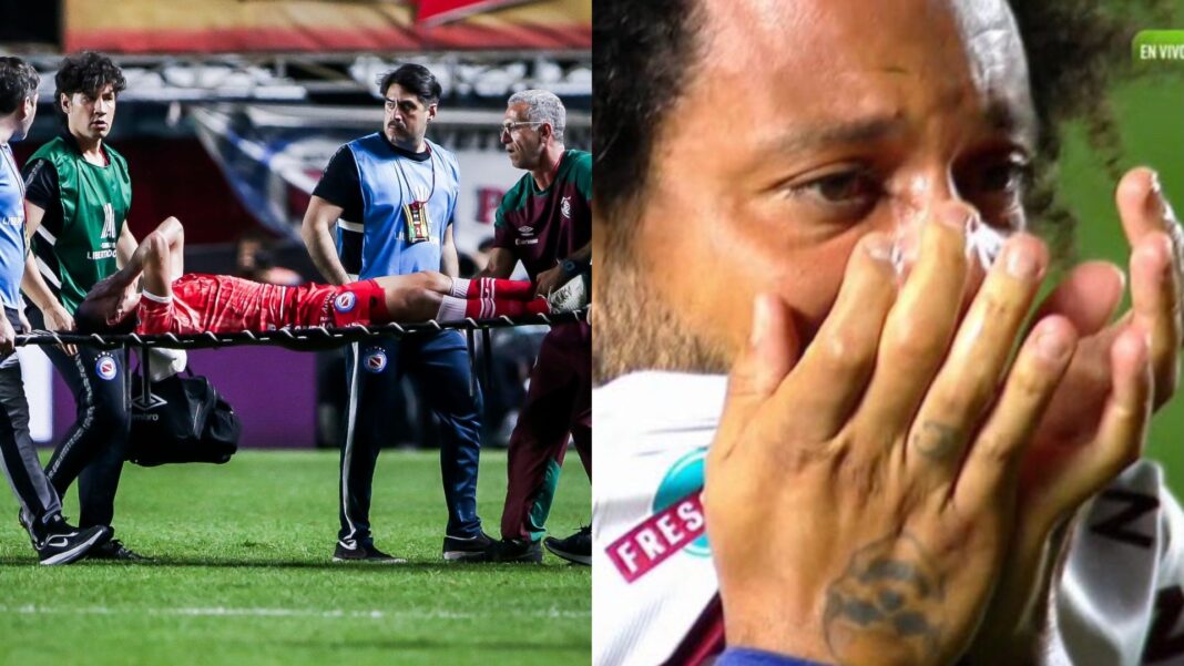 Argentina’s Luciano Sanchez suffers severe injury, Marcelo sent off ...
